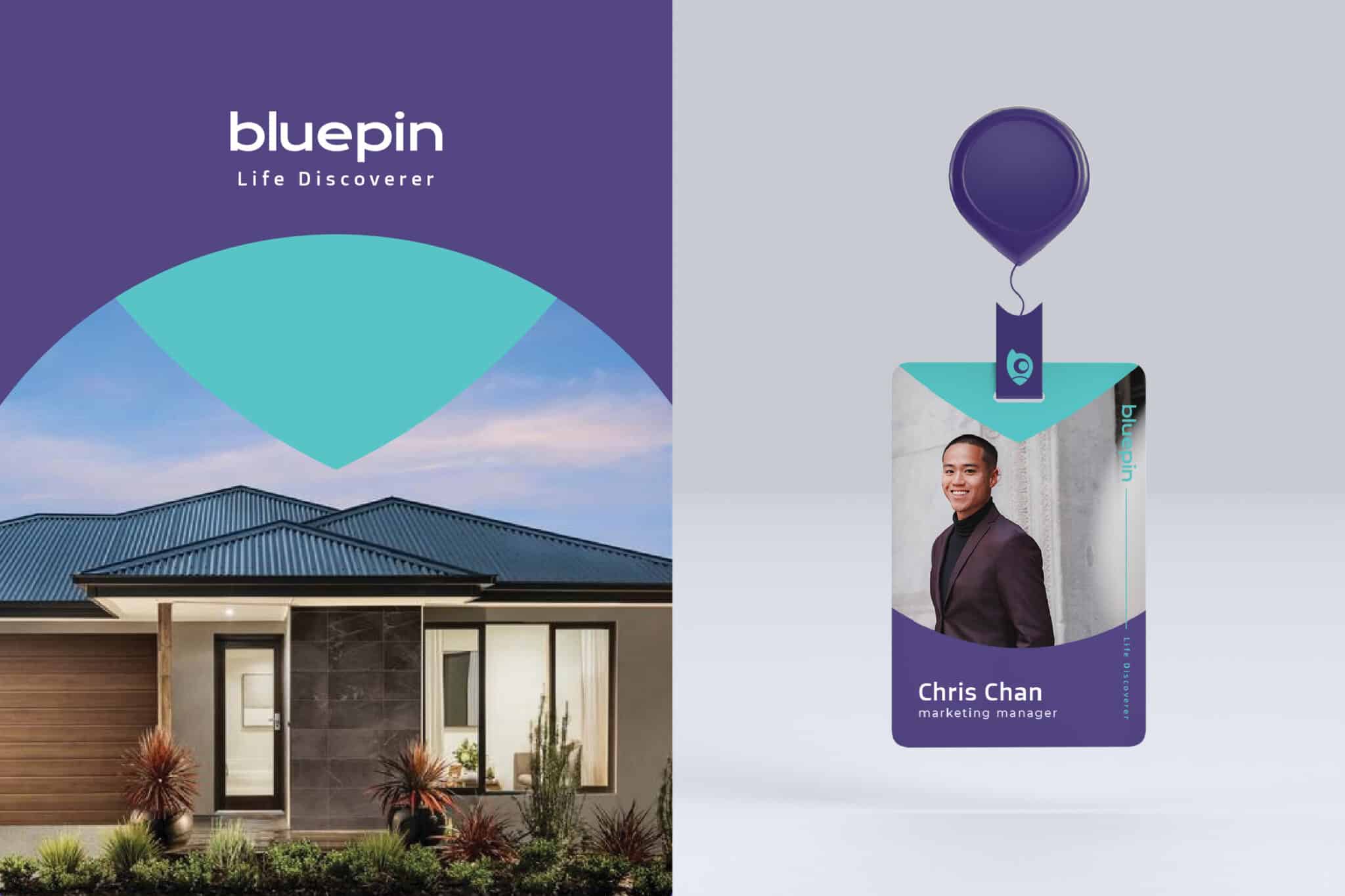 VINCDESIGN | Bluepin Logo and Branding Design