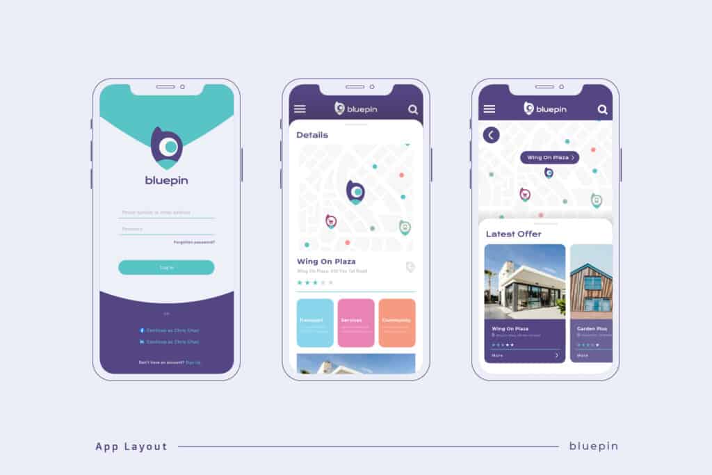 VINCDESIGN | Bluepin Logo and Branding Design