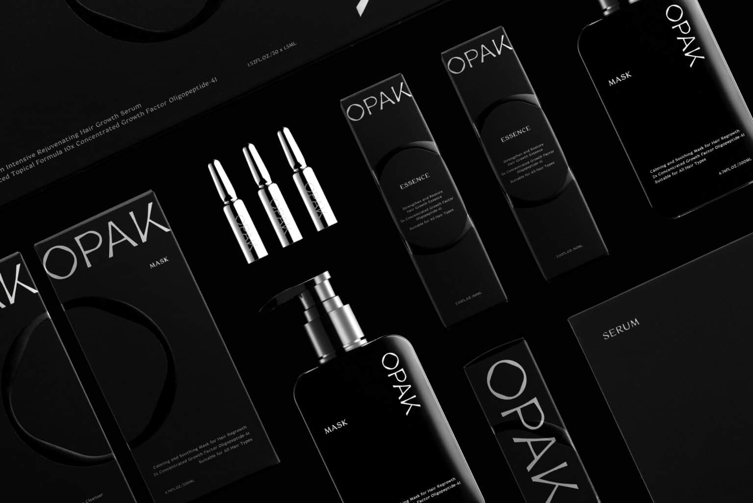 OPAK - The Ultimate Hair Growth Solution | Branding and Package Design