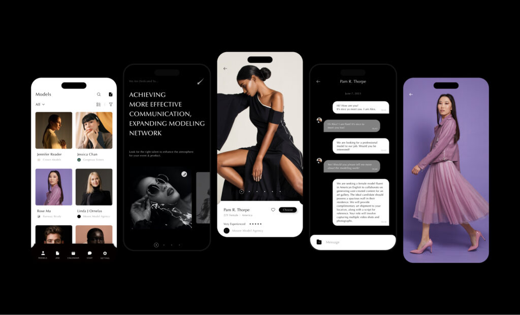 Mosée Modeling Platform | Branding Design by VINCDESIGN