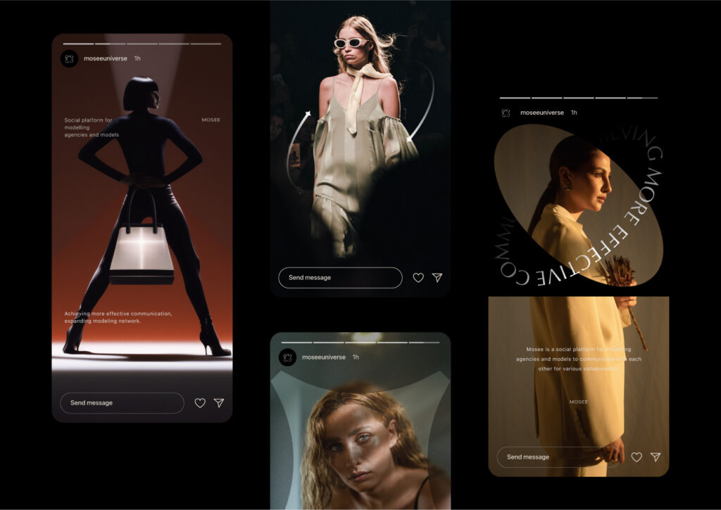 Mosée Modeling Platform | Branding Design by VINCDESIGN